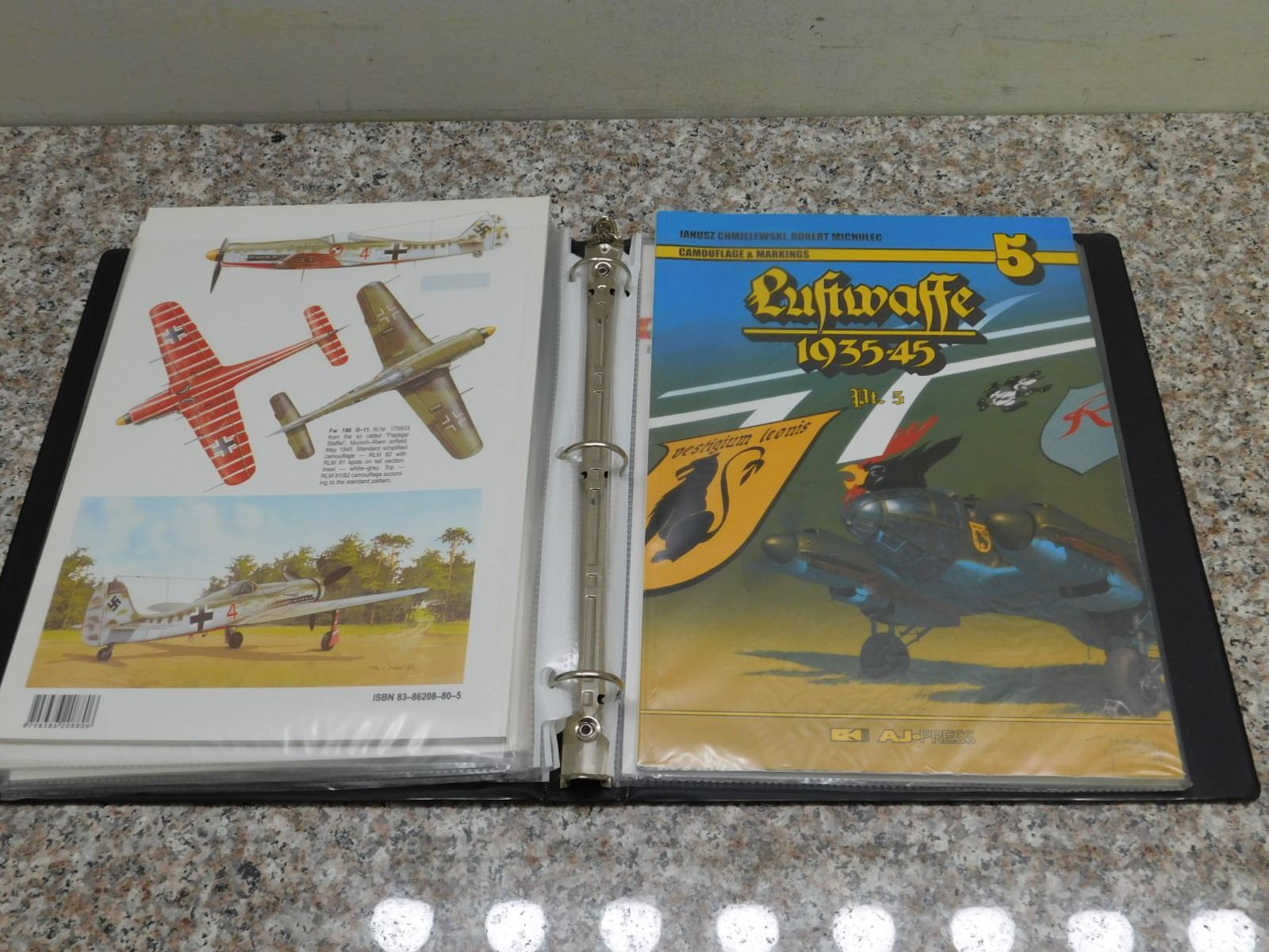 Set of 5 Luftwaffe 35-45 Camouflage & Markings and Color Chart