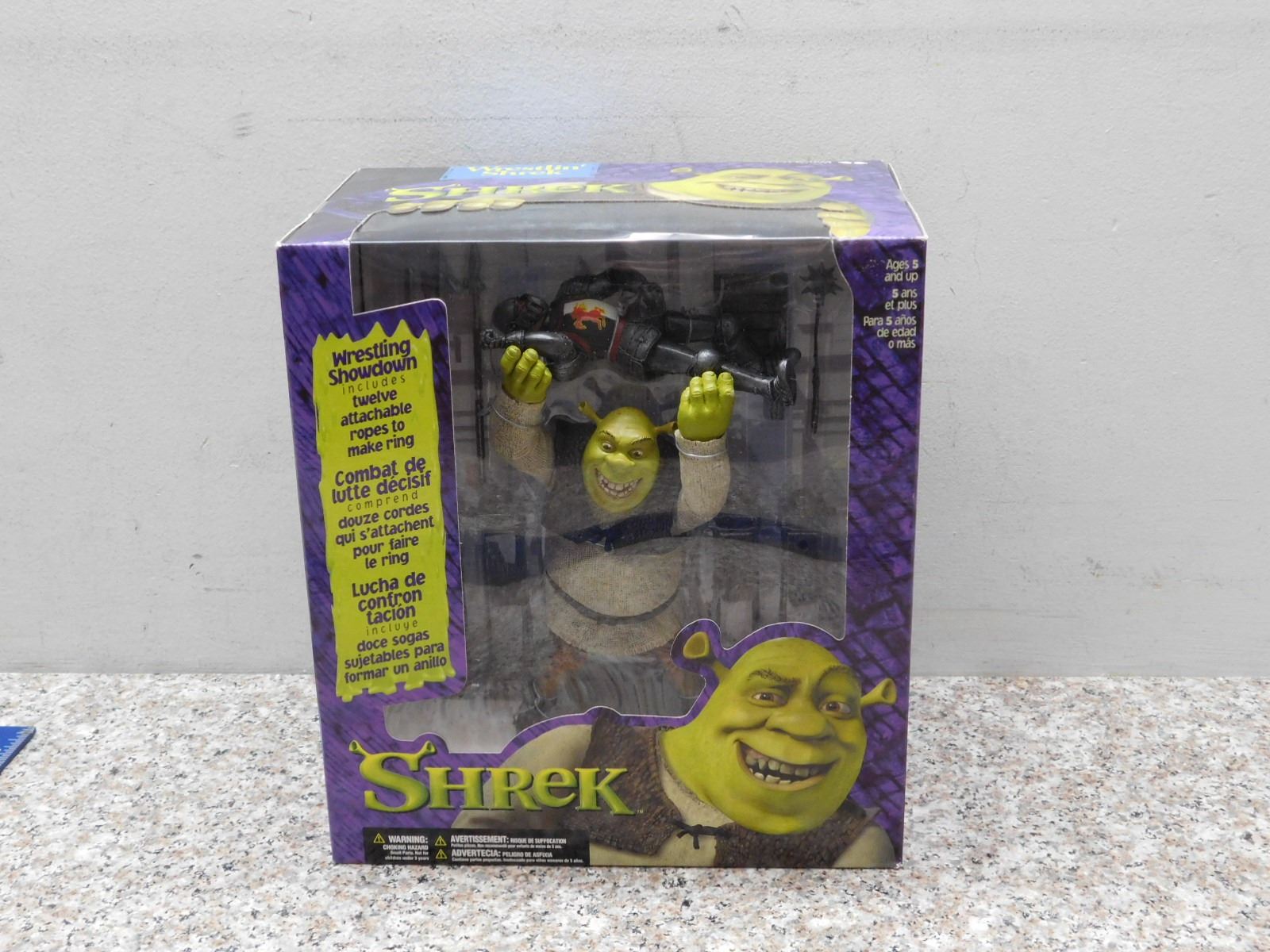 Shrek Wrestlin Shrek McFarlane Showdown + Rope Ring NEW IN BOX ...