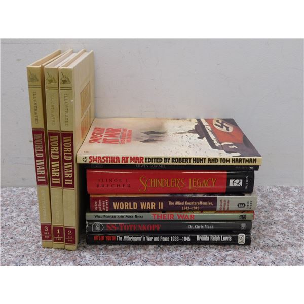 Lot of 10 WWII World War 2 Nazi Germany Hitler History Books Various ...