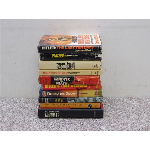 Lot of 10 WWII World War 2 Nazi Germany Hitler History Books Various ...