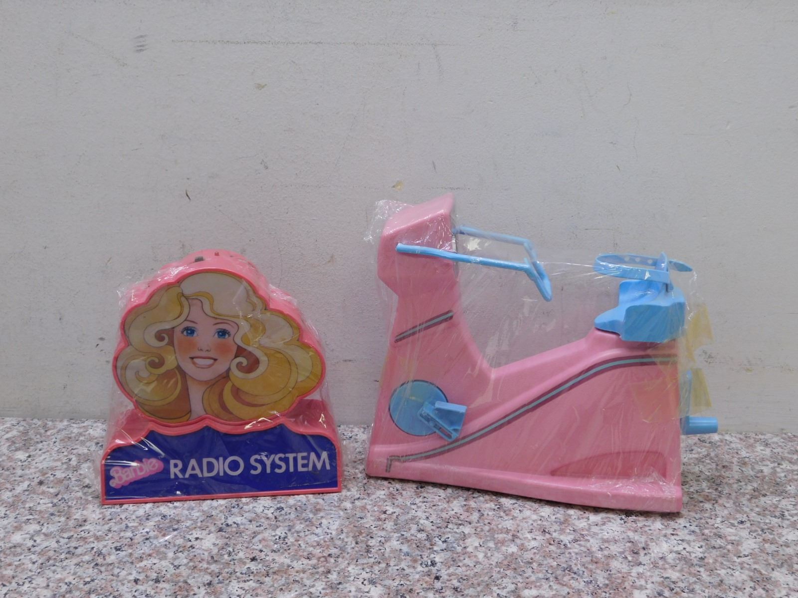 Lot of 2 Vintage Mattel Barbie Radio System and Stationary Exercise ...