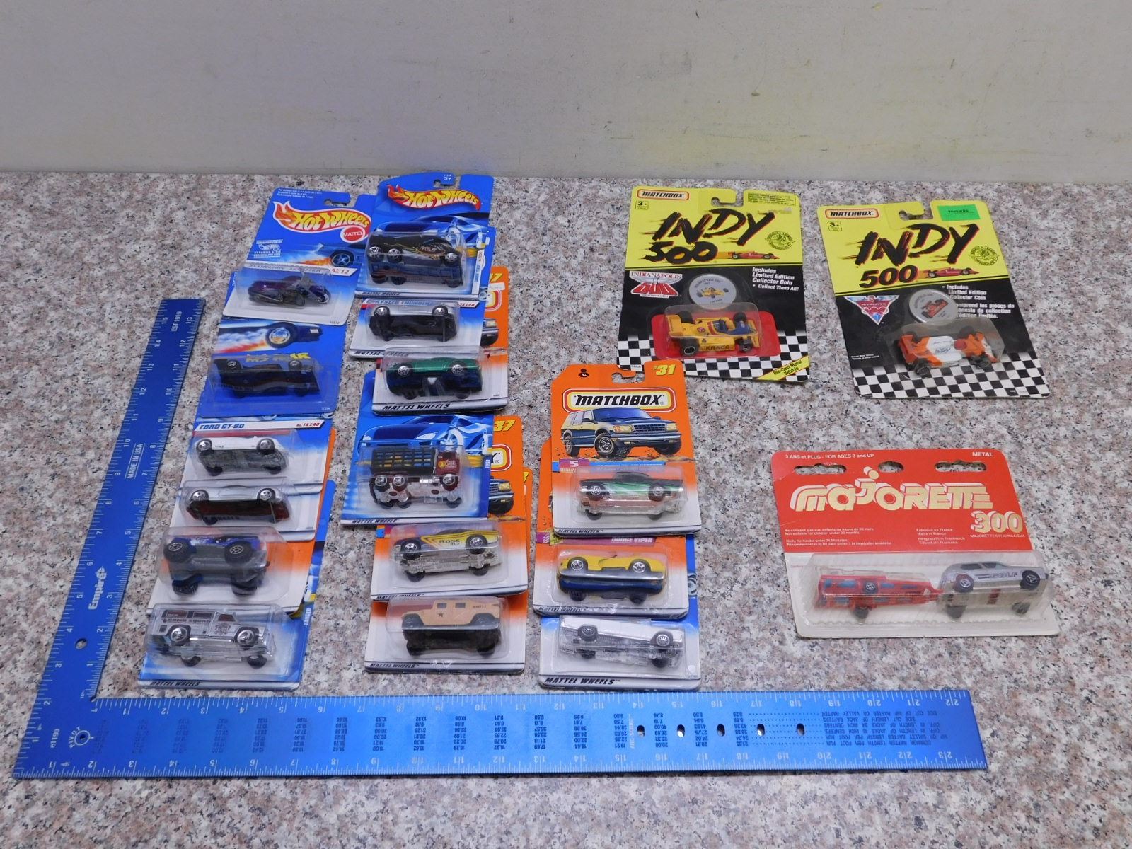 Lot of 17 Hot Wheels Matchbox Majorette Andy 500 1990s ALL NEW PACKAGED