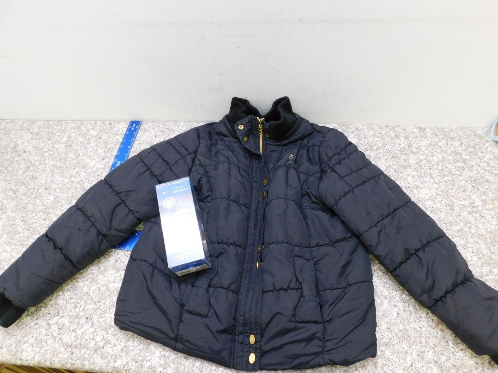 Paris Hilton Puffer Jacket Black Size L and NSYNC Blue Teddy Bear Rare ...