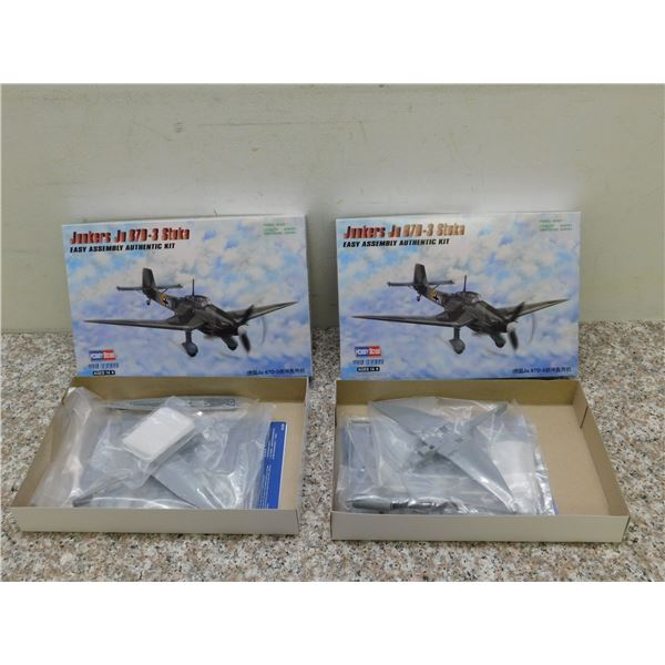 Lot of 2 Junkers Ju 87D Stuka Hobby Boss 1:72 Scale Model Kit Aviation ...