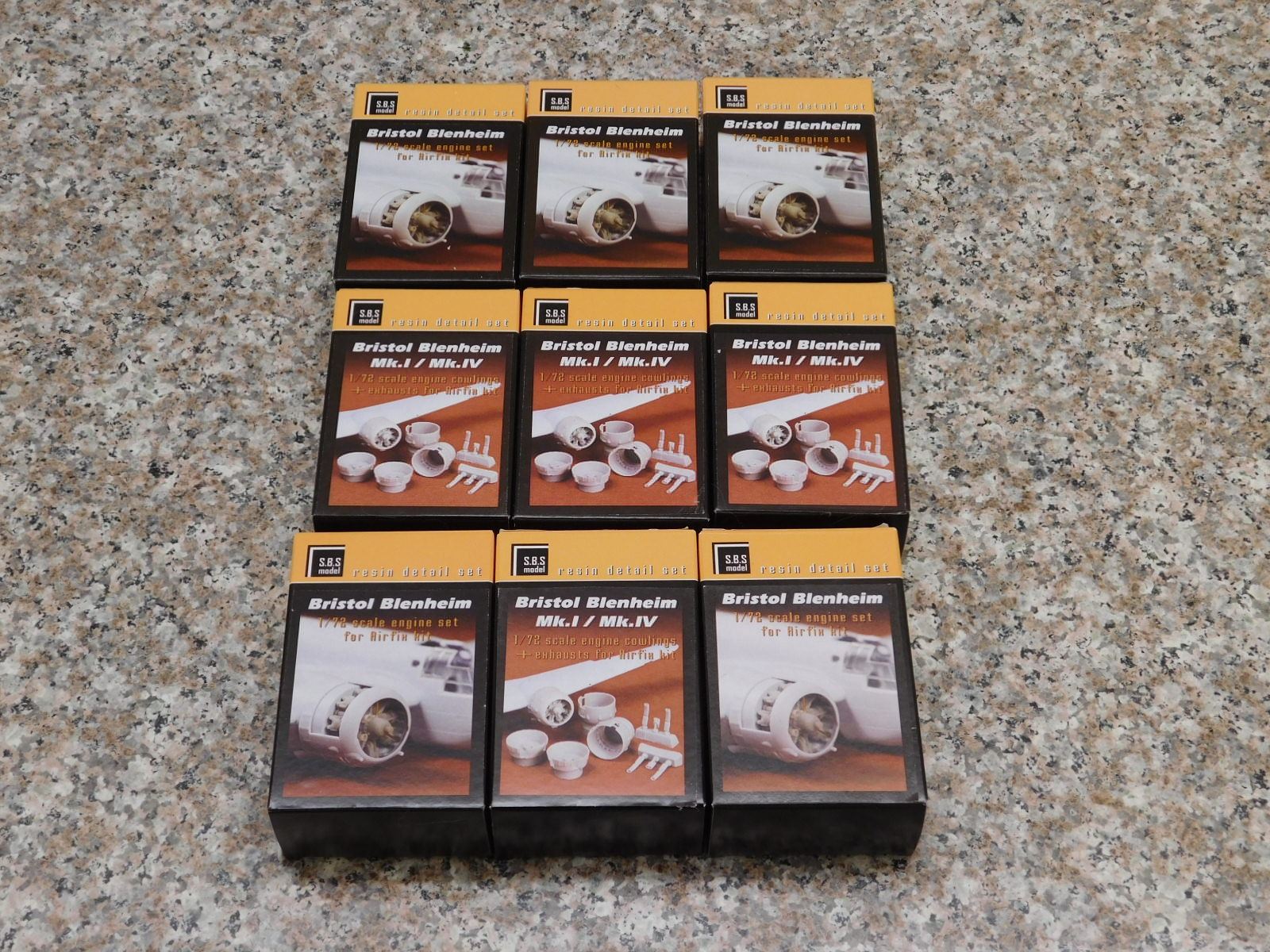 Lot of 9 Bristol Blenheim SBS Resin Detail Set NEW BOXED Miniatures ...