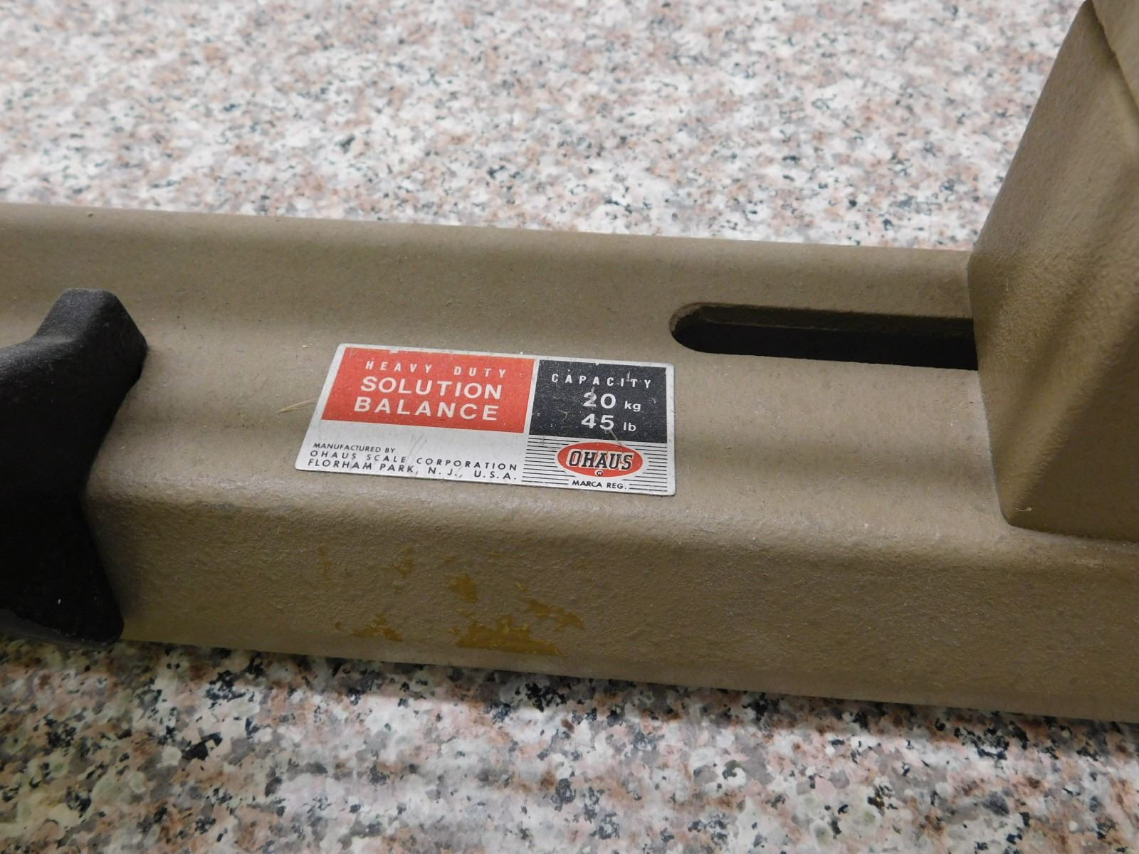 Heavy Duty Solution Balance 20kg Capacity OHAUS Weight Sliding Scale