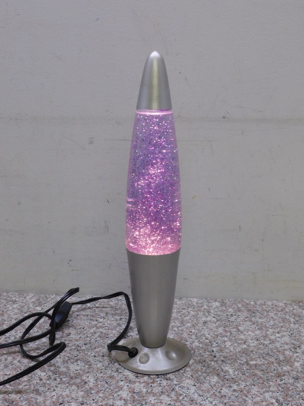 Retro Pink Lava Lamp Sparkles Glitter Works
