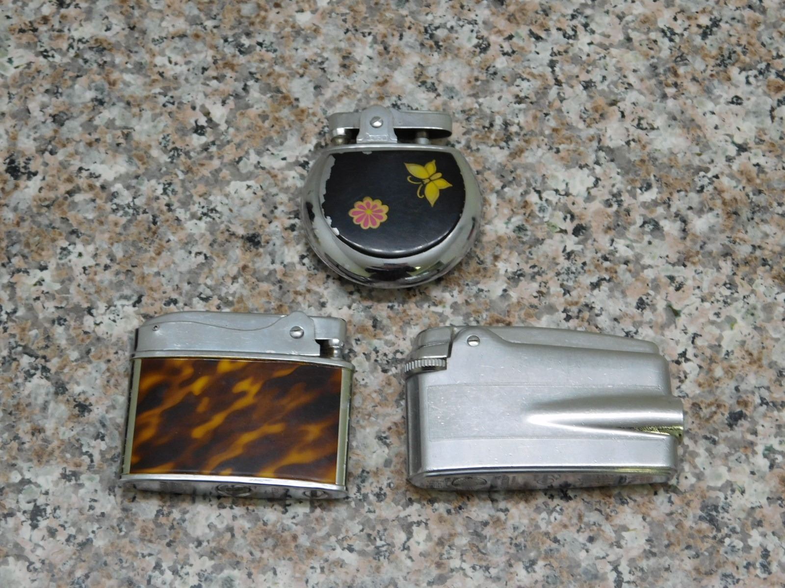 Lot of 3 Vintage Lighters Ronson Zenith Penguin