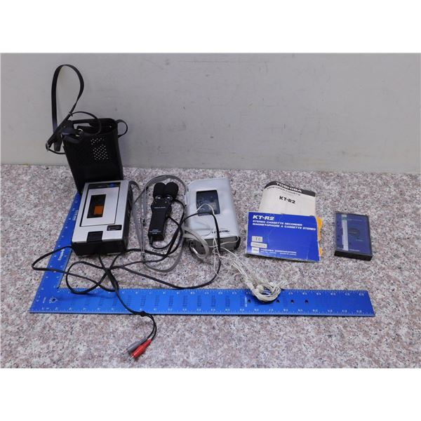 Toshiba KT-R2 Stereo Cassette Recorder Portable + RPS2 Tuner, Realistic ...