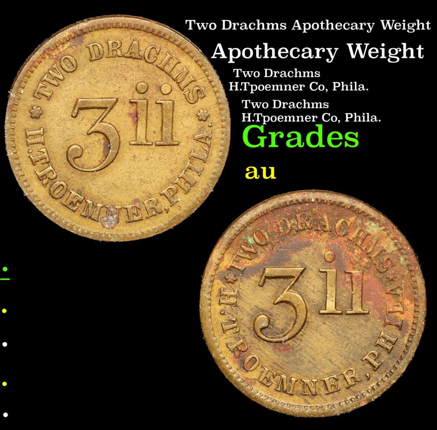 Two Drachms Apothecary Weight Grades