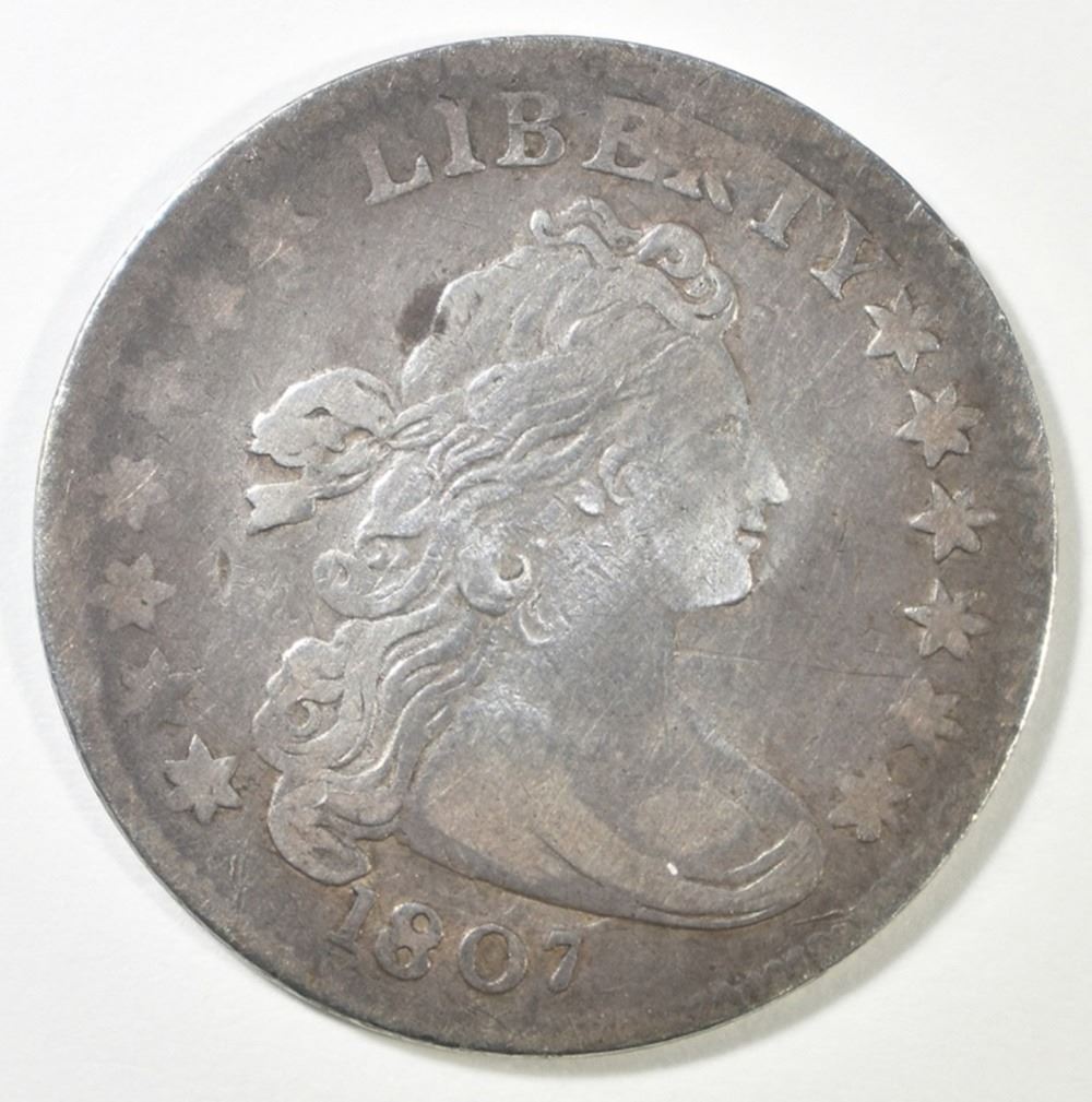 1807 BUST DIME VF