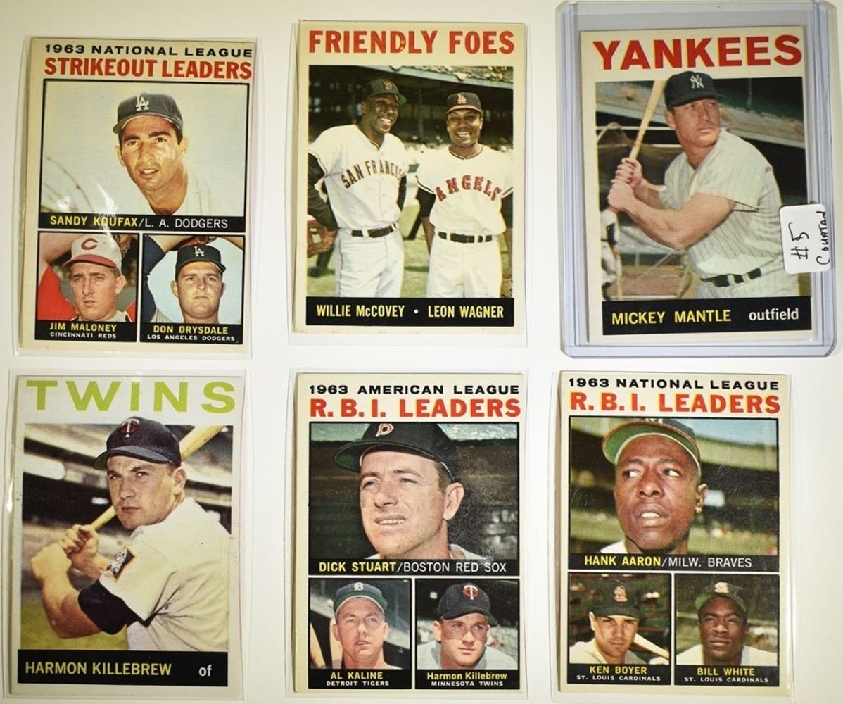 (58) 1964 TOPPS BASEBALL CARDS