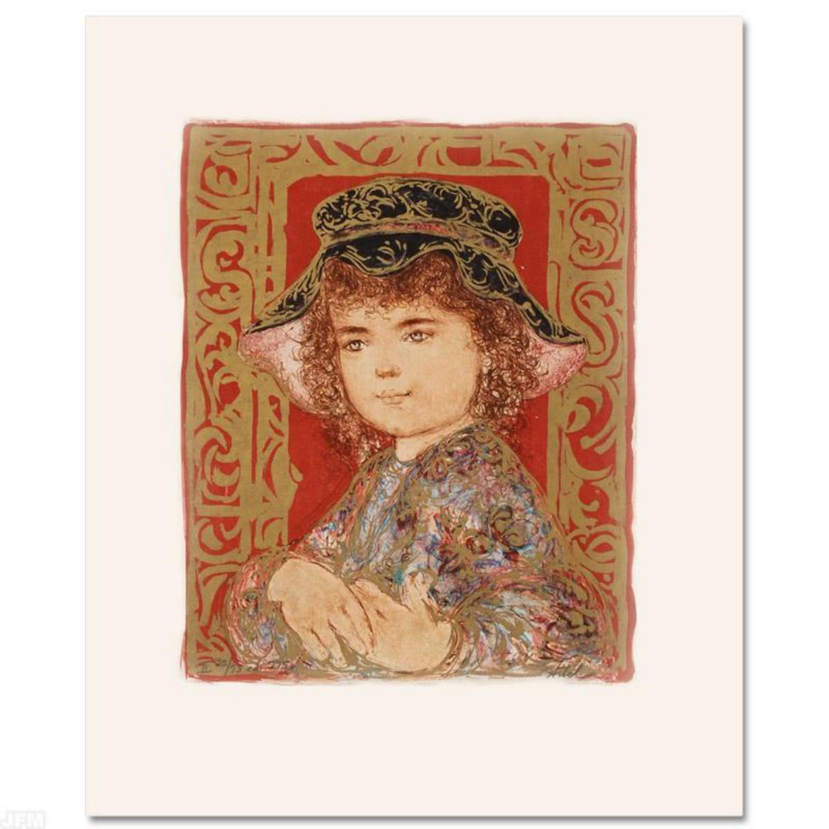 "Athena" Limited Edition Lithograph by Edna Hibel, Numbered and Hand ...