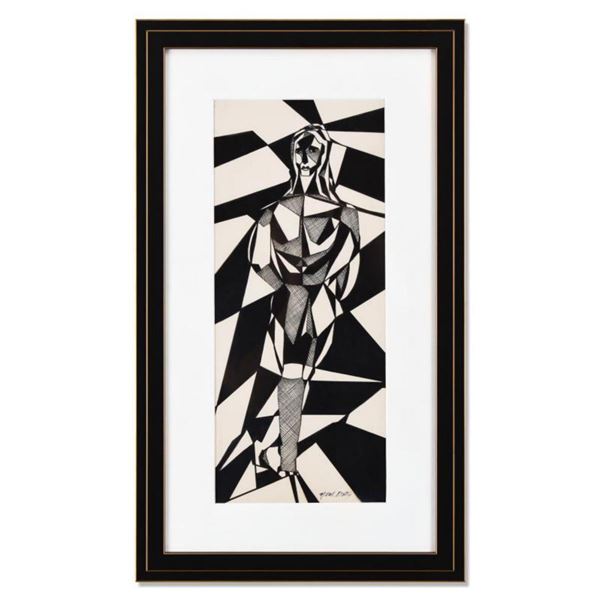 Neal Doty (1941-2016), Framed Original Pen and Ink Drawing, Hand Signed ...