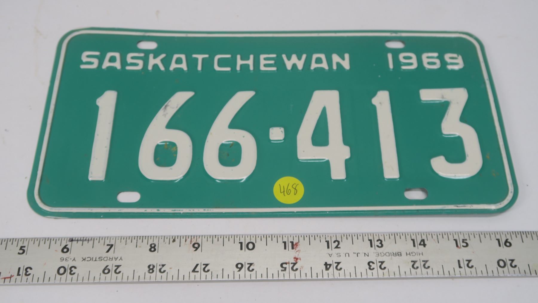 Vintage Sask license plate 1969 ( Anniversary date for classic car's ...