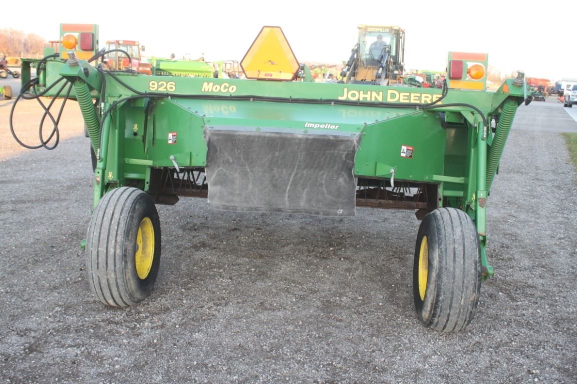 JD 926 10' Moco discbine, impeller, gear box that drives cutter deck needs replaced, local consignme