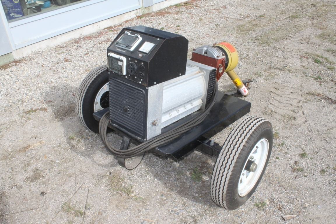 Drummond 25/45 kw pto generator, trailer mounted with cord