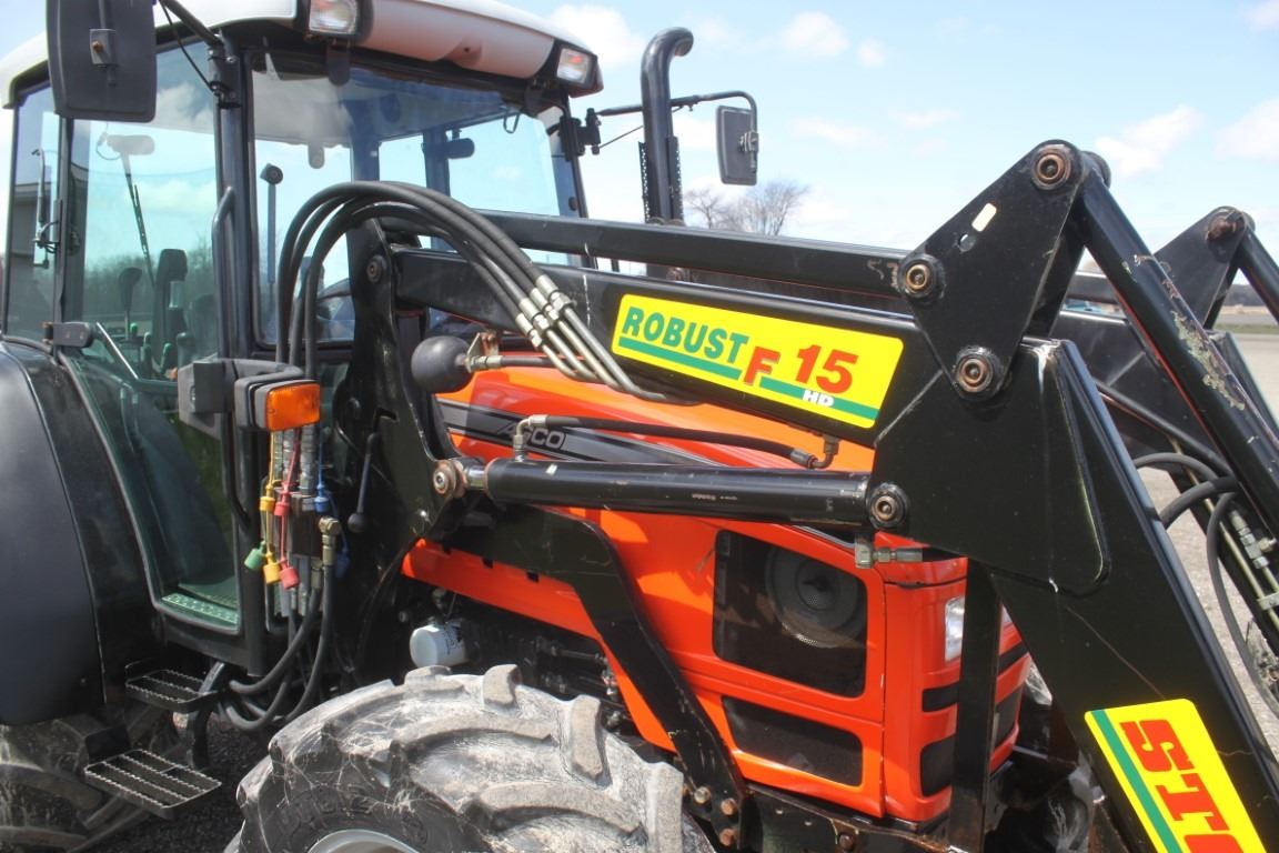 Agco GT 75 4wd tractor, cab, air, Stoll F15 SL loader, 480/70R30, 2 ...