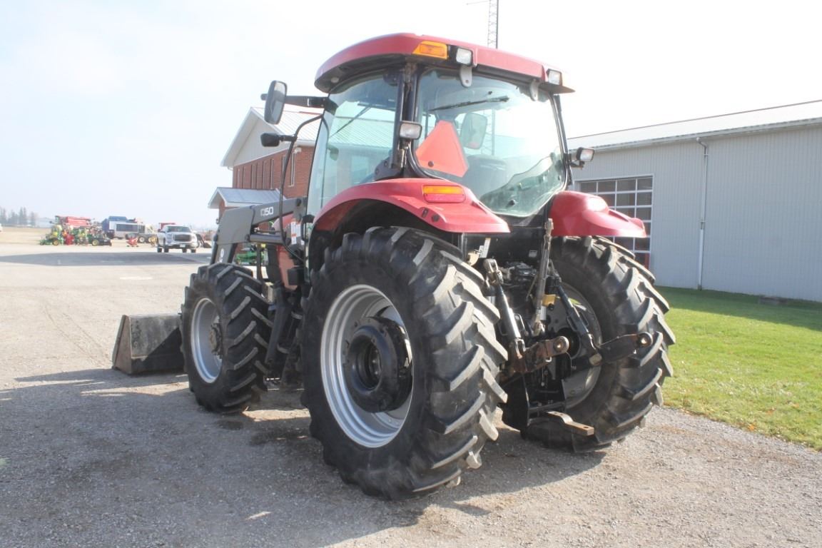 CIH MXU 110 4wd tractor, cab, air, Alo Q50 loader, 18.4x38, rear wheel ...