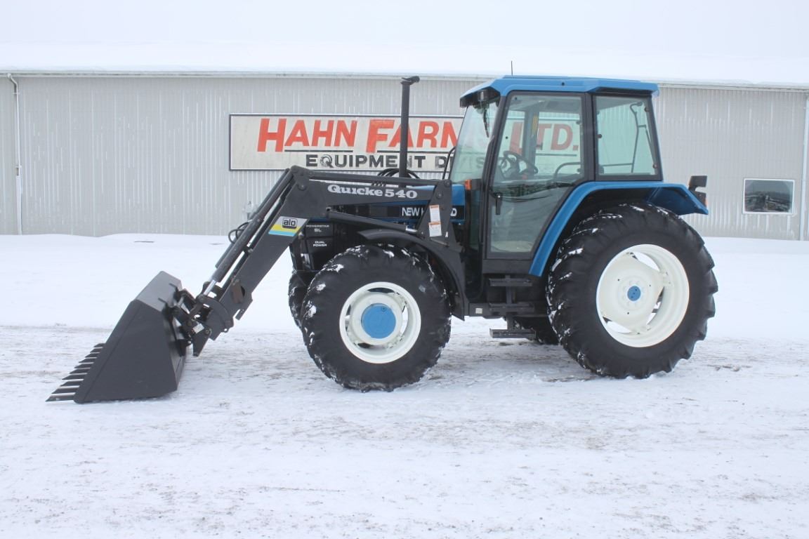 Ford 7740 SL 4wd tractor, cab, air, Alo 540 SL loader, 2 remotes, 18.4 ...
