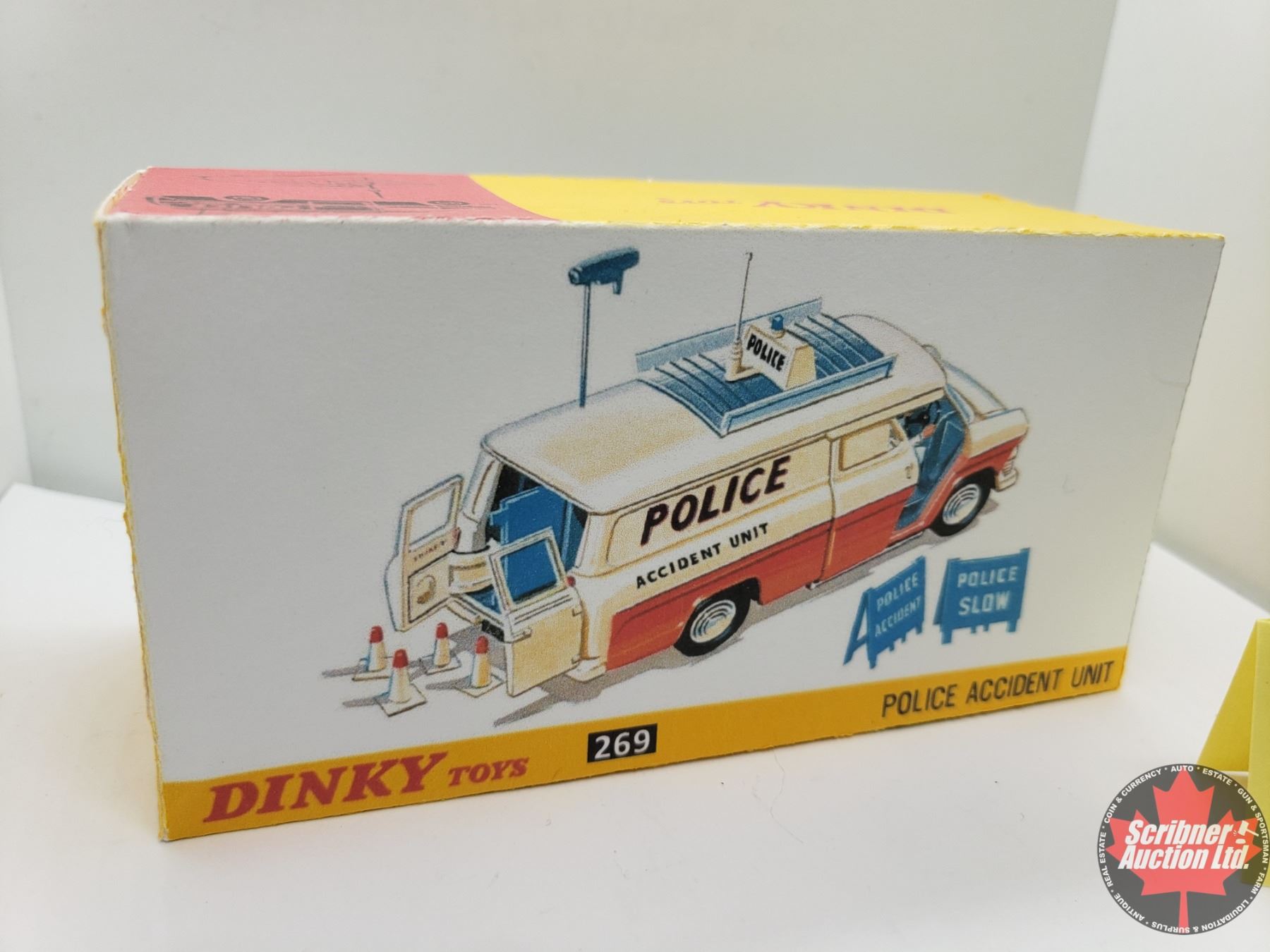 DINKY Toys 269 POLICE ACCIDENT UNIT Box Is Reproduction Scale 1 43 DINKY Toys 269 POLICE ACCIDENT UNIT Box Is Reproduction Scale 1 43