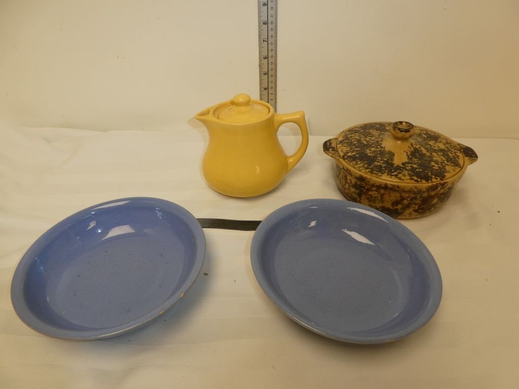 Misc. Medalta Dishes, Plates, Creamer