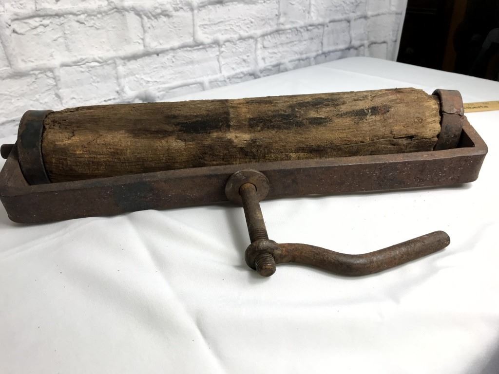 Rare Antique Railroad Lumber Roller