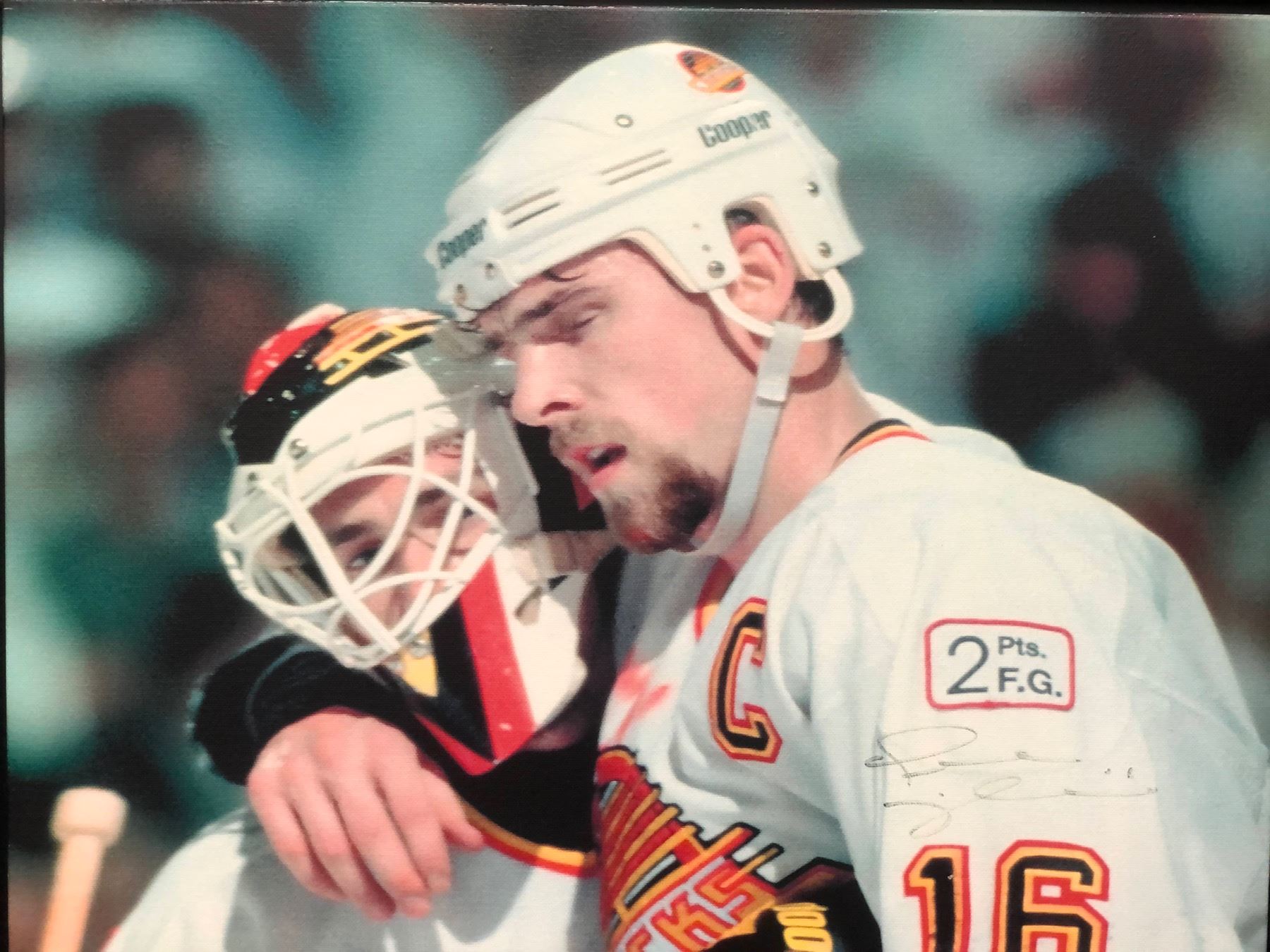 Framed Trevor Linden and Kirk McLean Vancouver Canucks signed limited ...