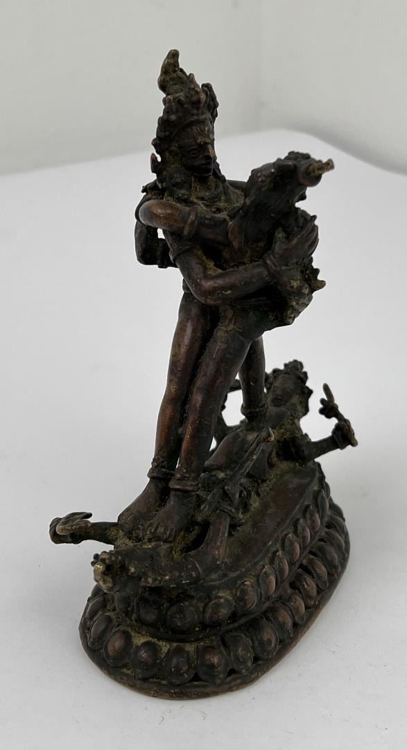 Antique Tantric Kama Sutra Bronze Figure