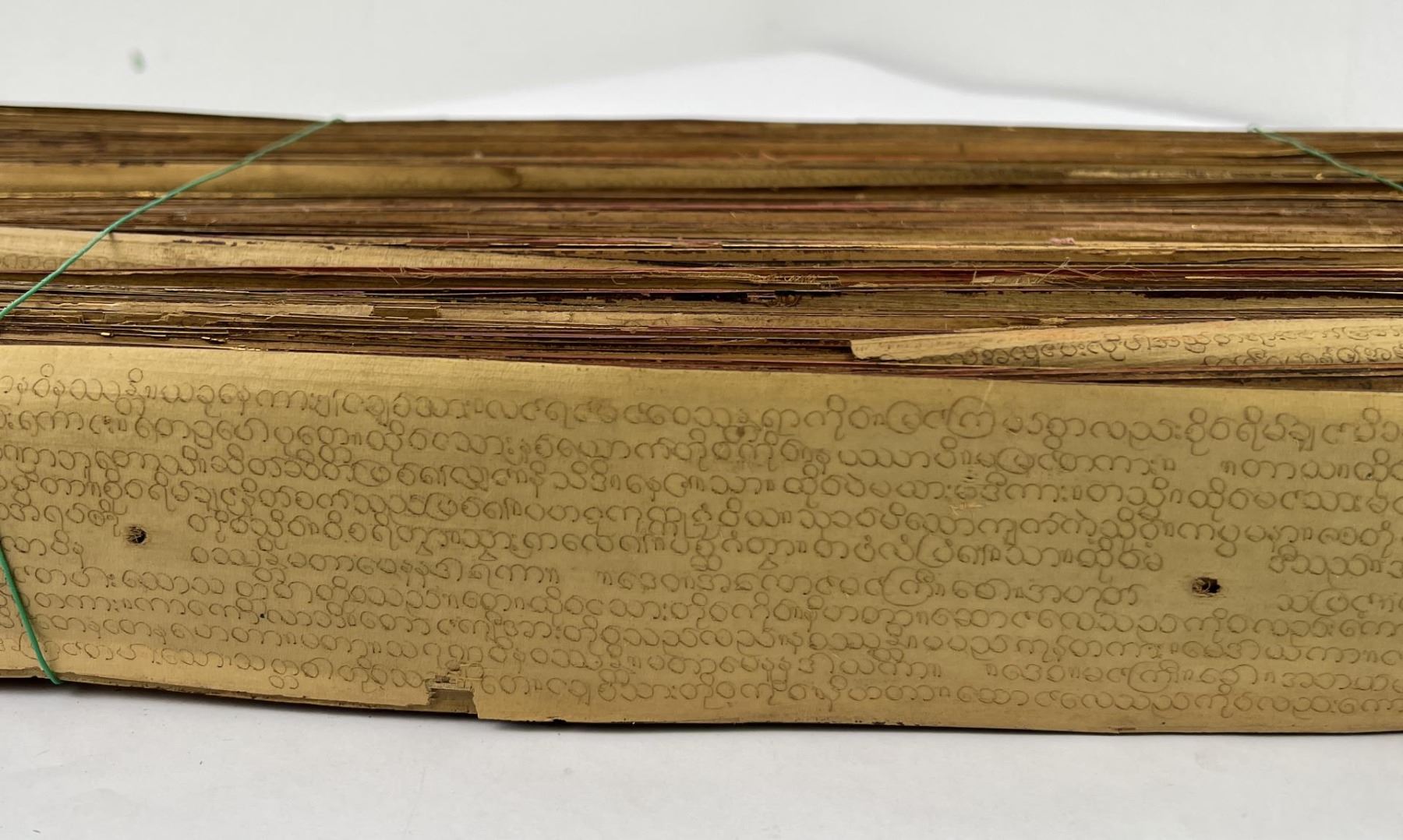Antique Burmese Myanmar Pali Palm Leaf Bible