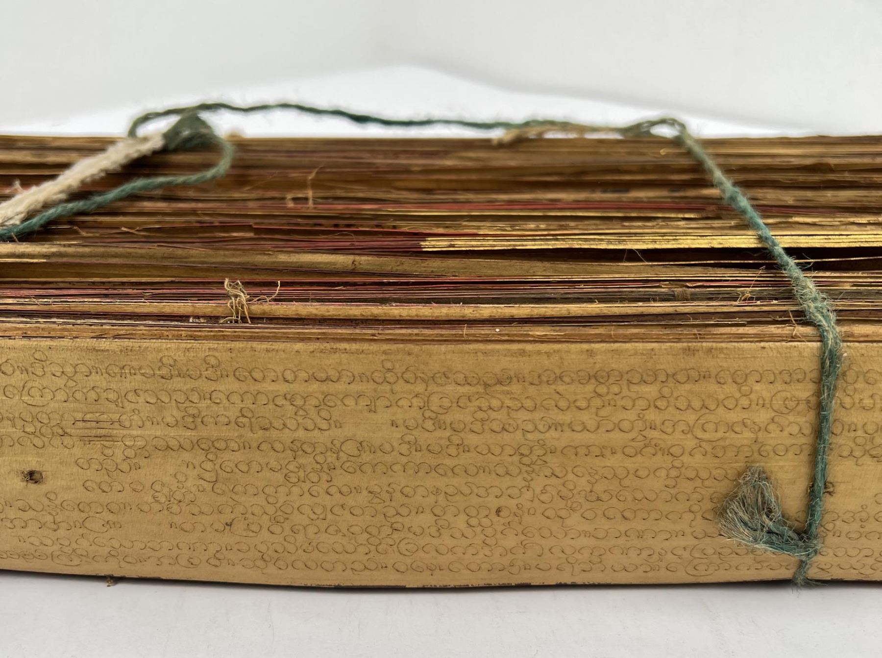Antique Burmese Myanmar Pali Palm Leaf Bible
