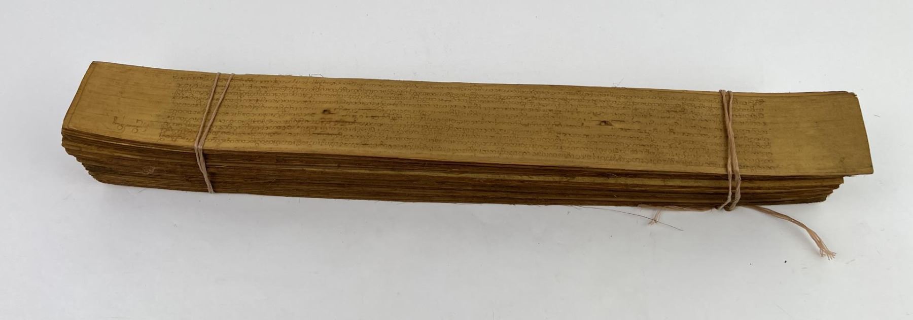 Antique Burmese Myanmar Pali Palm Leaf Bible