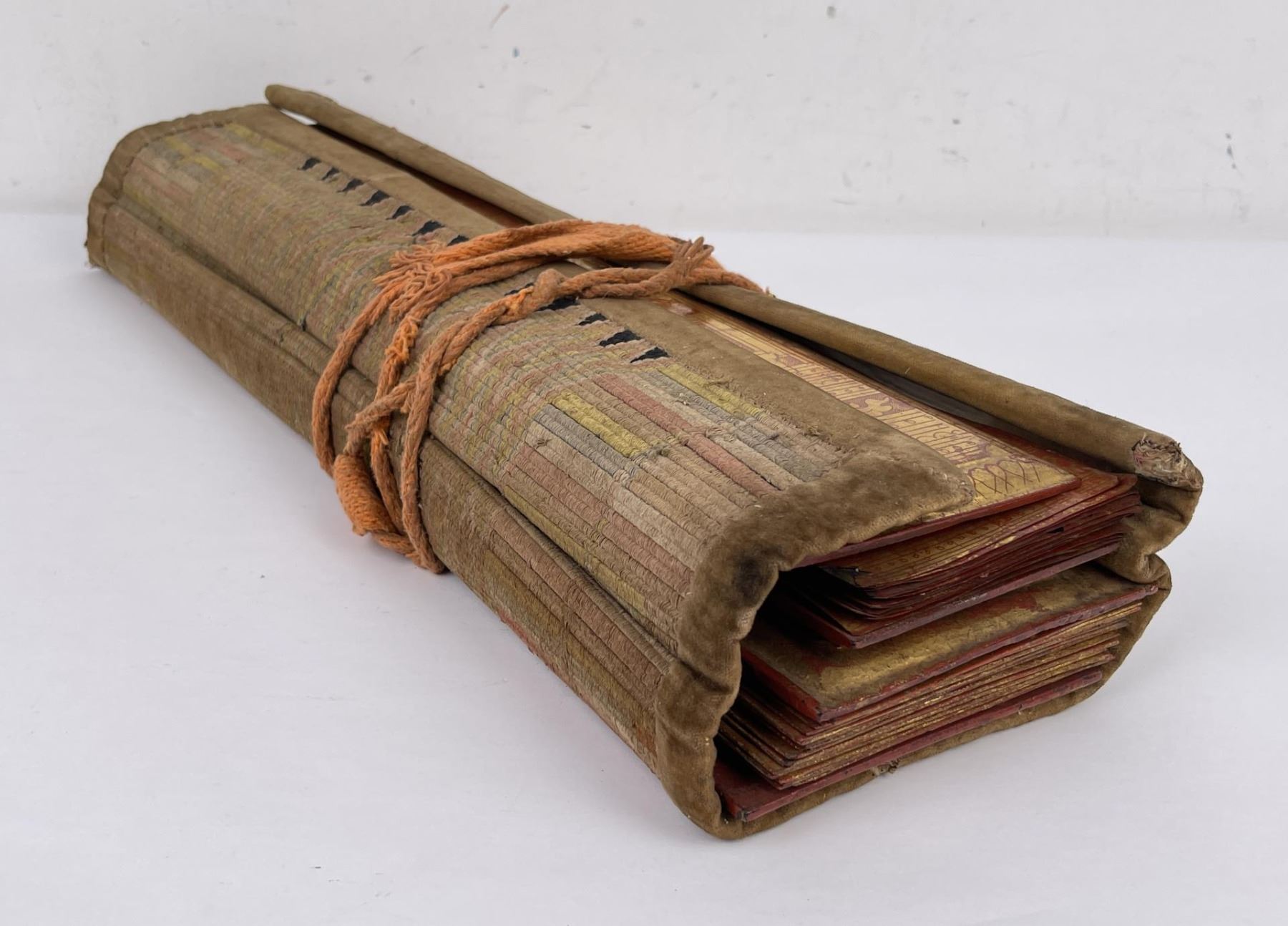 Antique Burmese Myanmar Pali Palm Leaf Bible