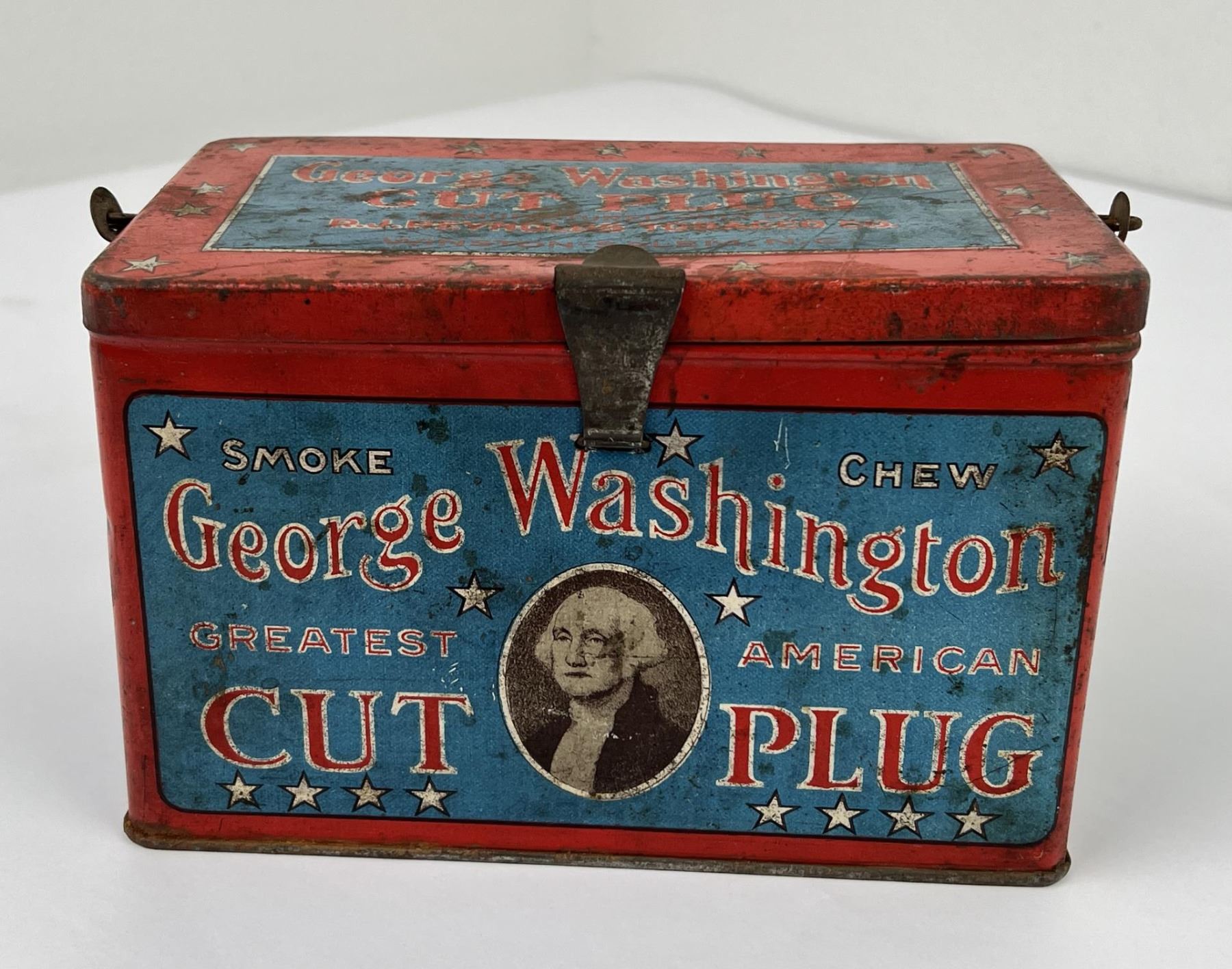George Washington Cut Plug Tobacco Tin