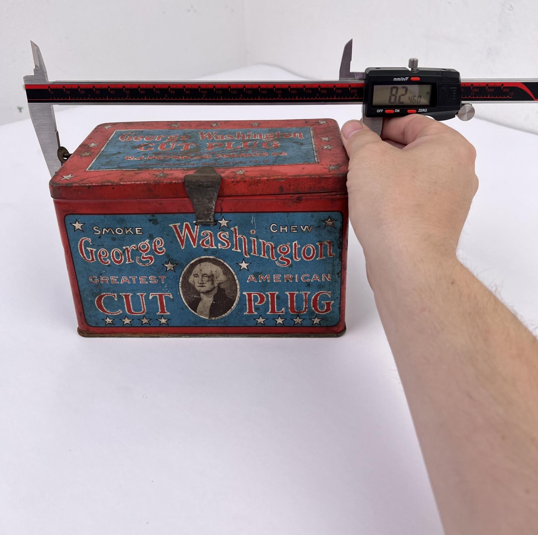 George Washington Cut Plug Tobacco Tin