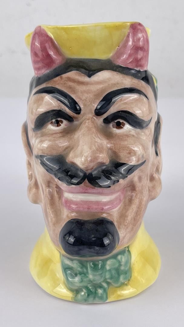 Antique Porcelain Devil Mug Halloween