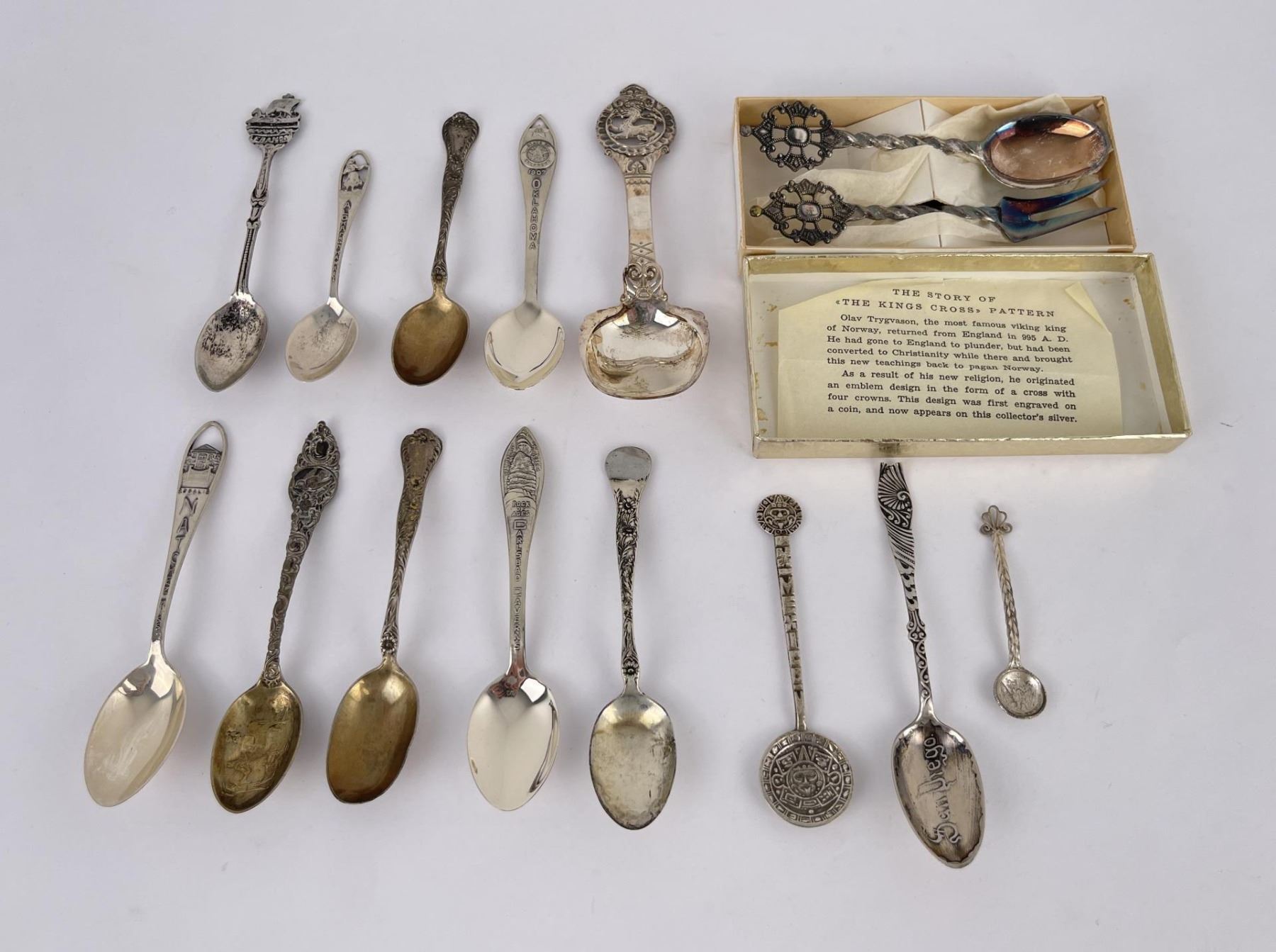 Group of Sterling Silver Souvenir Spoons