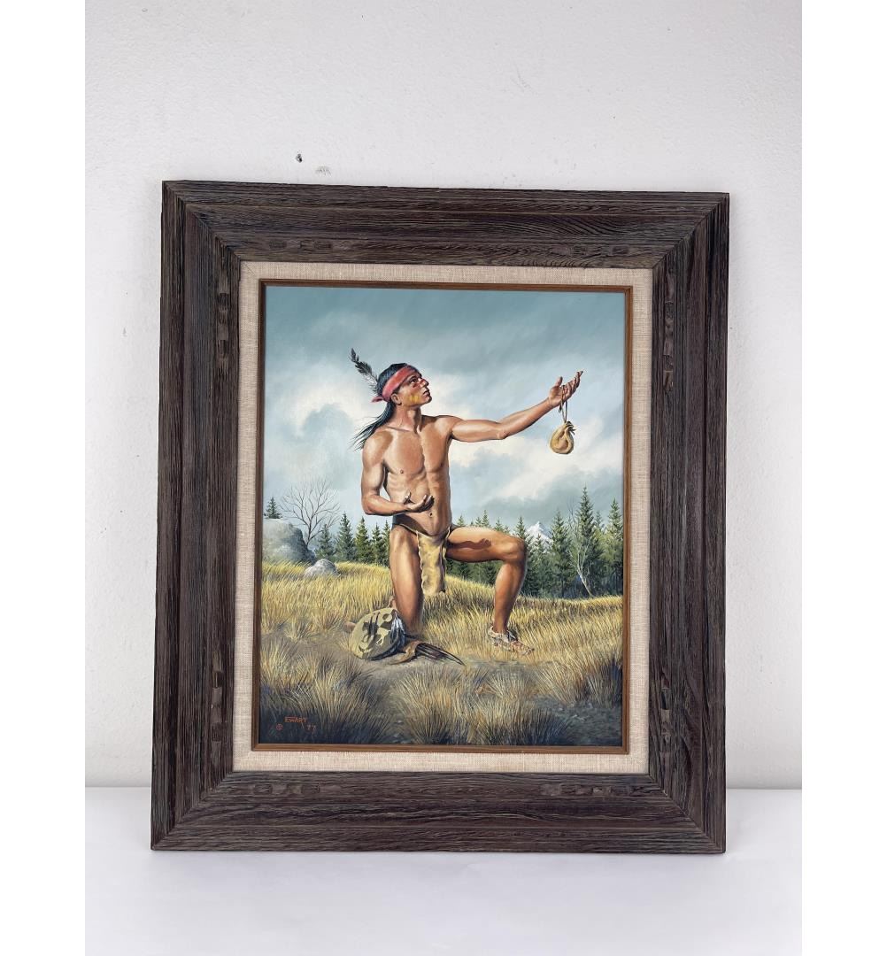 David Ewart Montana Indian Painting