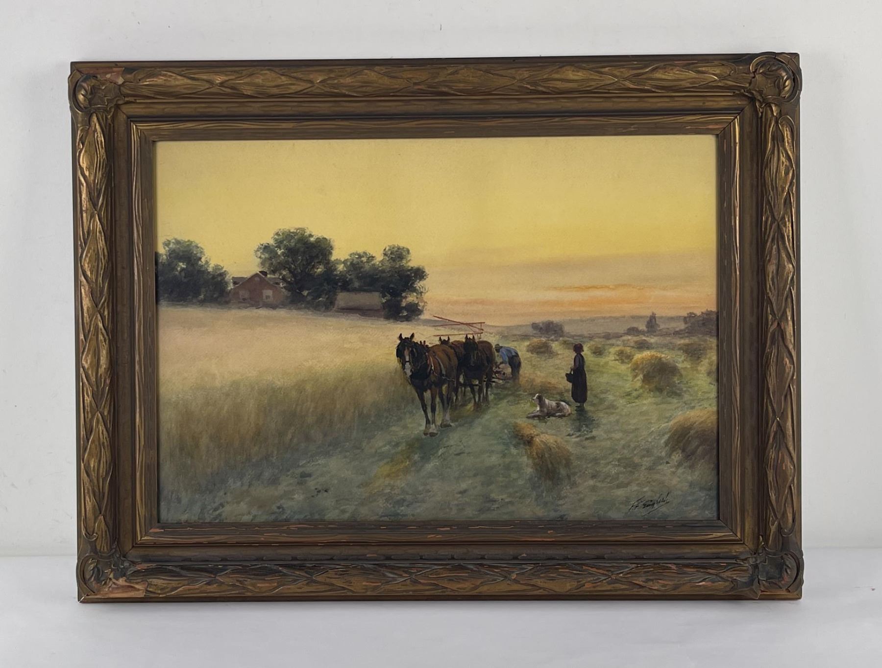 Frank F English Watercolor Painting
