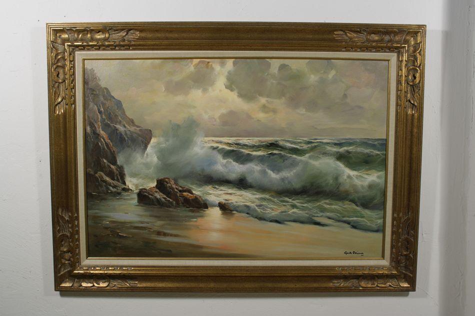 Guido Odierna (Italian, 1913-1991) Seascape, Oil on canvas,