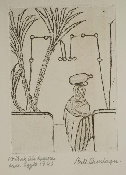 Gesso Yoshimoto (Japanese, 1881-1936) Woodblock Print,
