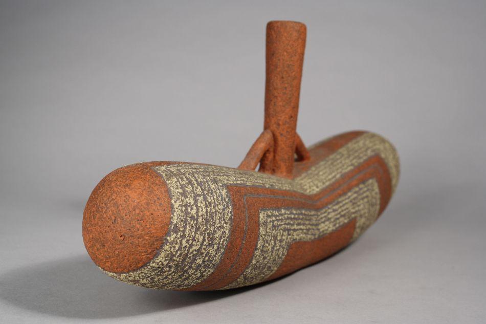 Larry Elsner (American, 1930-1990) Ceramic Vessel, Stamped bottom center.