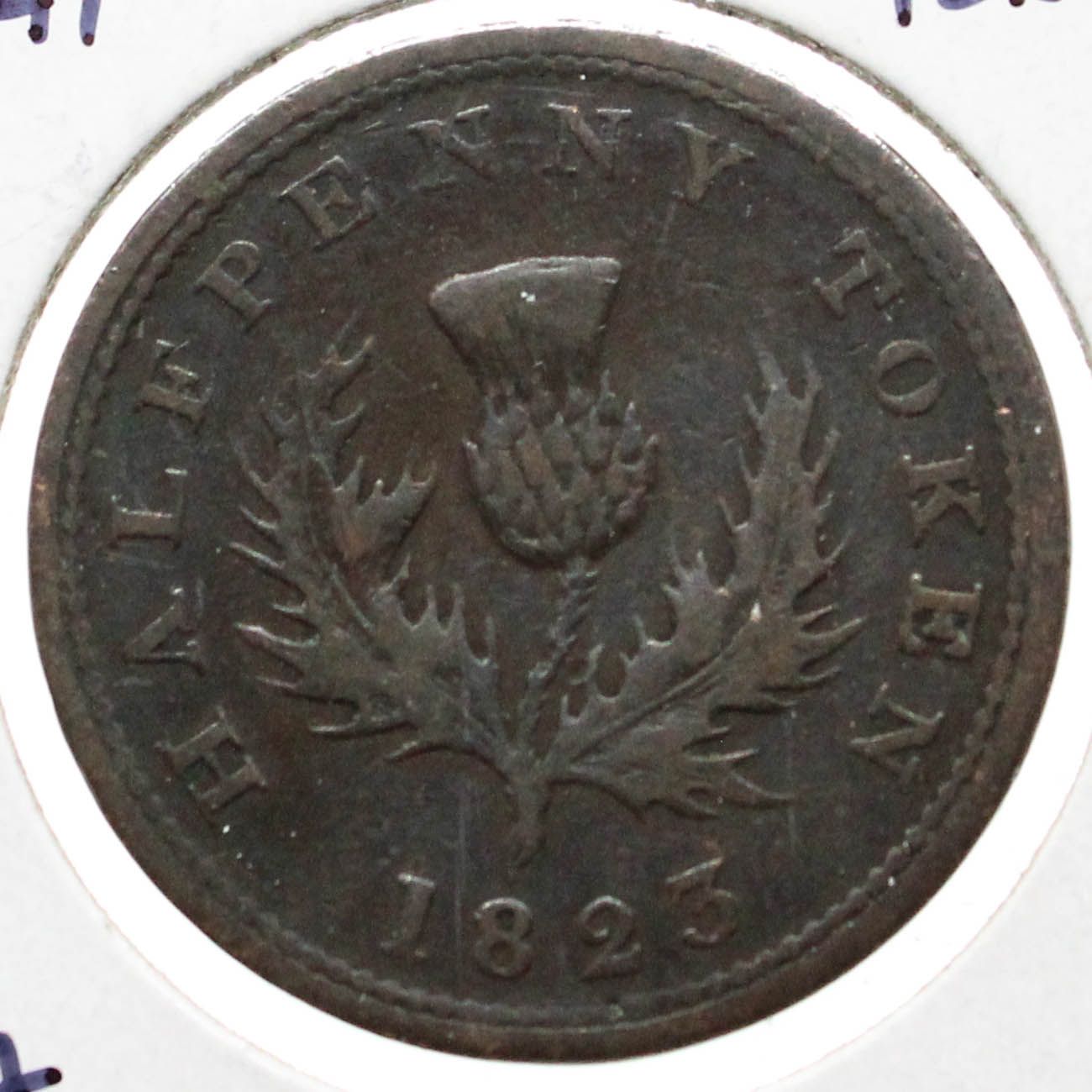 1823 NS-1A1 NOVA SCOTIA HALF PENNY TOKEN