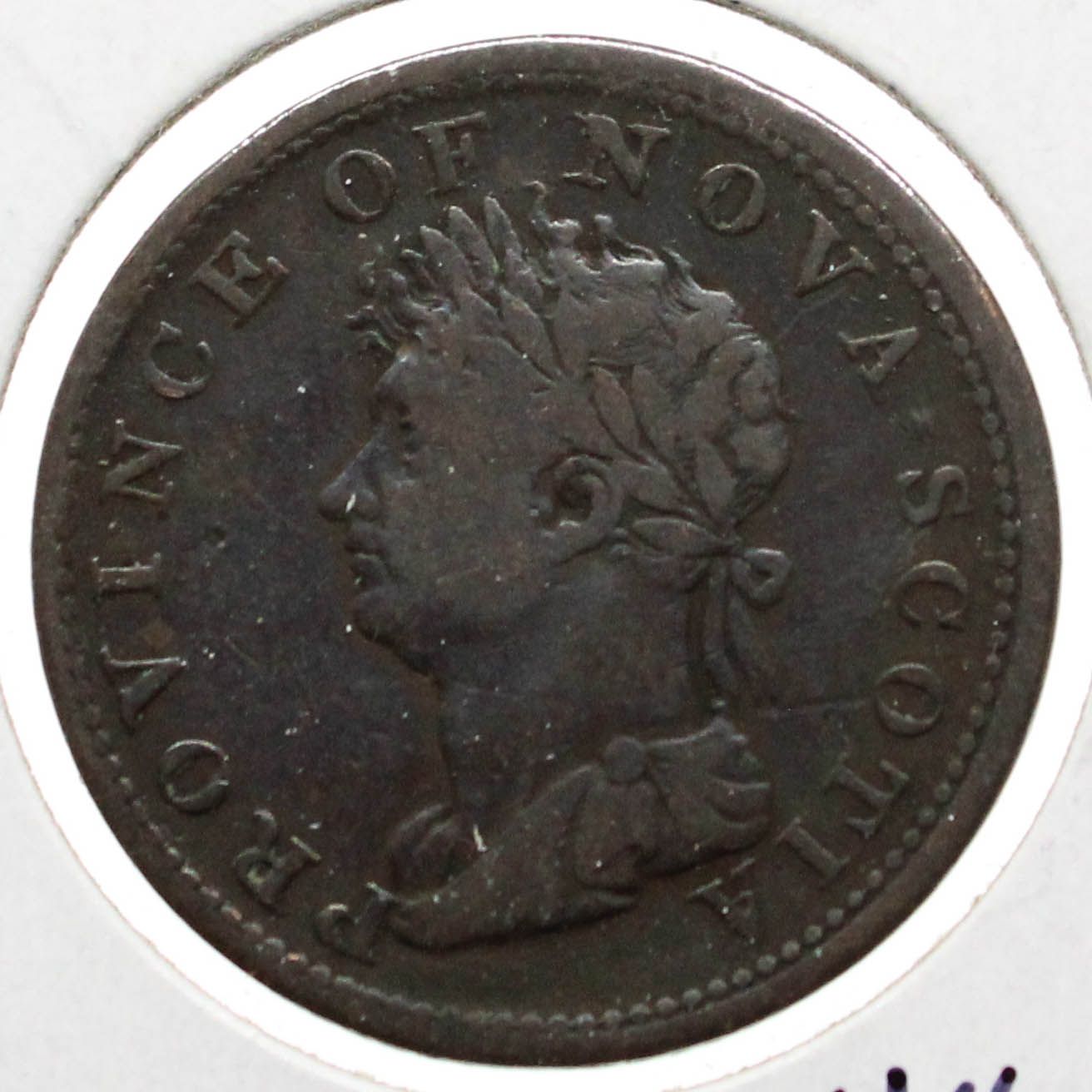 1823 NS-1A1 NOVA SCOTIA HALF PENNY TOKEN