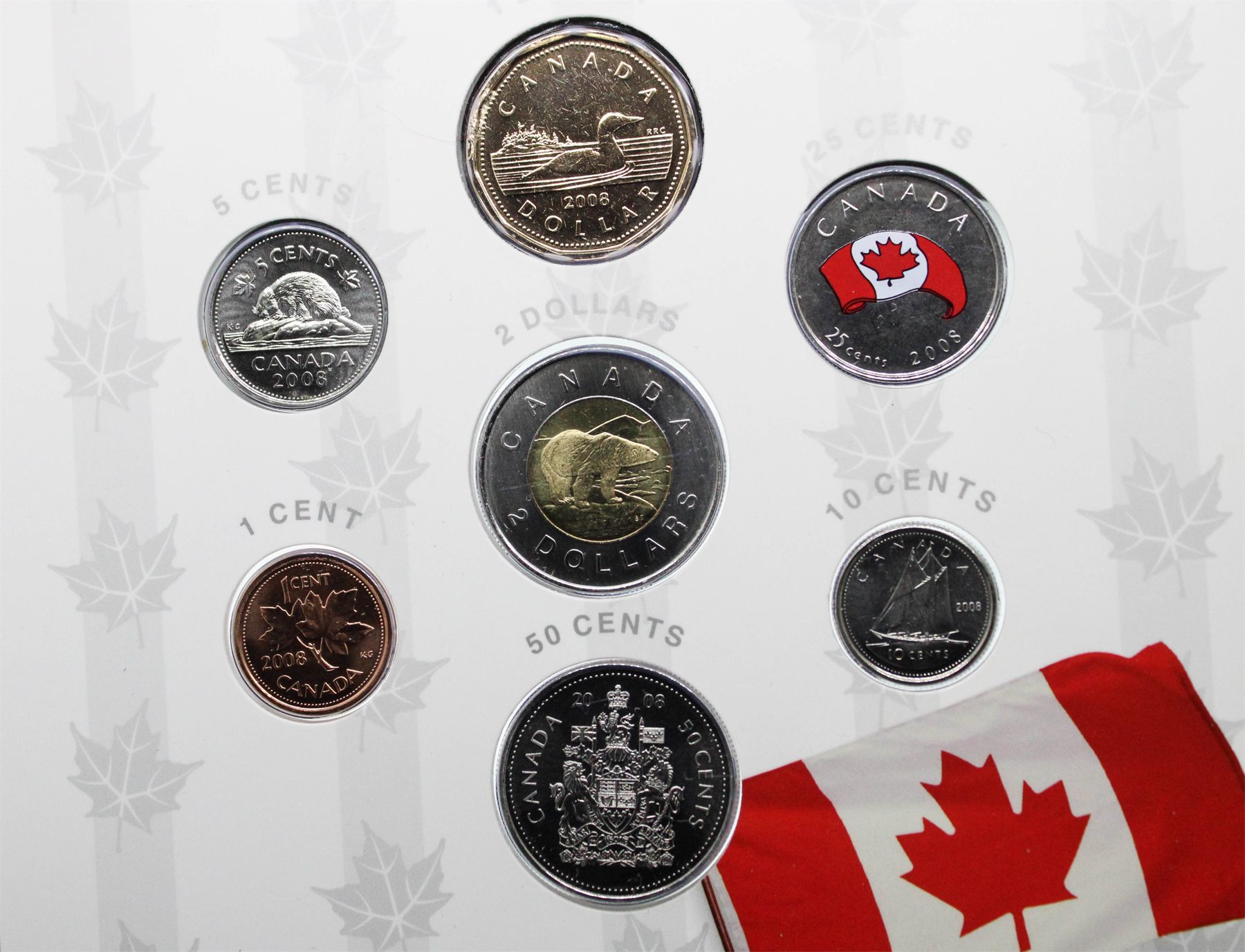 2008 CANADIAN 7 COIN COMMEMORATIVE SET