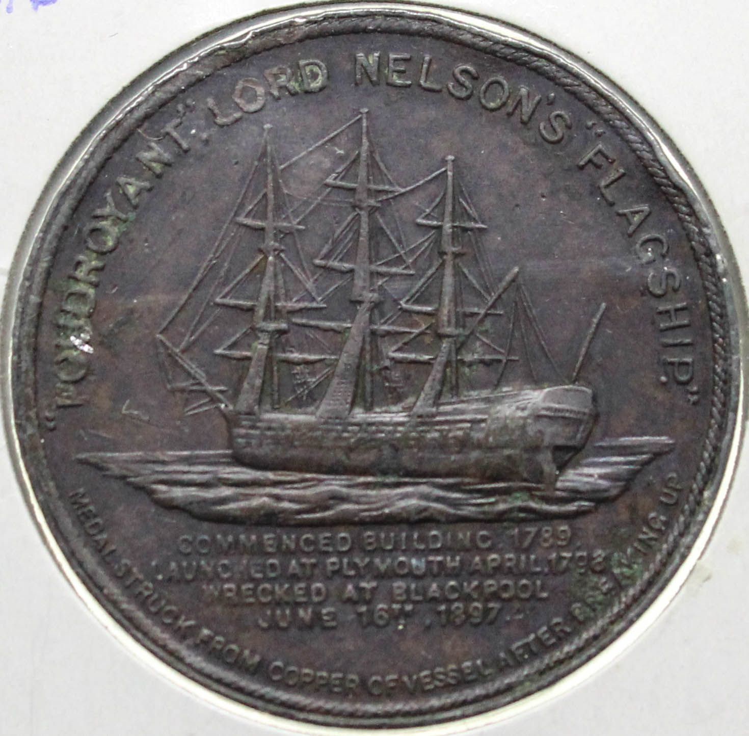 LORD NELSON FLAGSHIP MEDALLION
