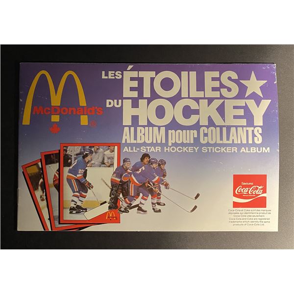 1982-83 McDonald's NHL All Star stickers set & album