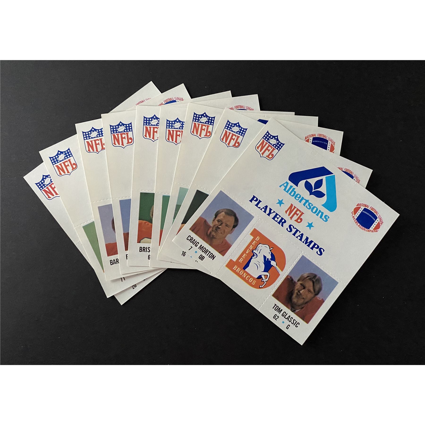 1980 Denver Broncos Albertsons police stamps