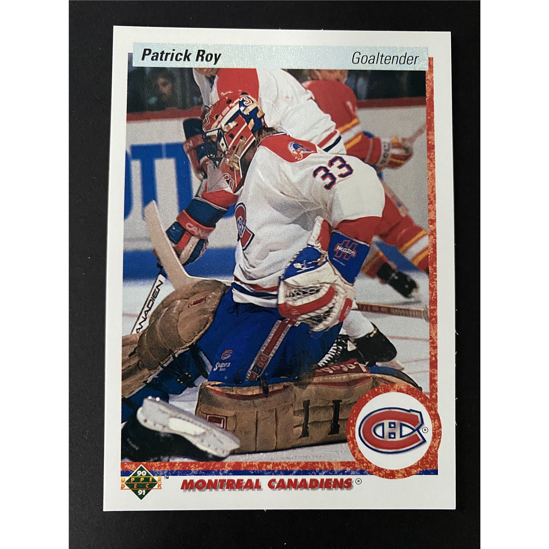 1990-91 UPPER DECK Patrick Roy (HOF)