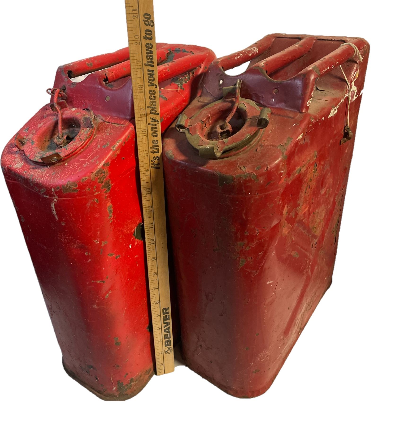 TWO Metal Gas Cans
